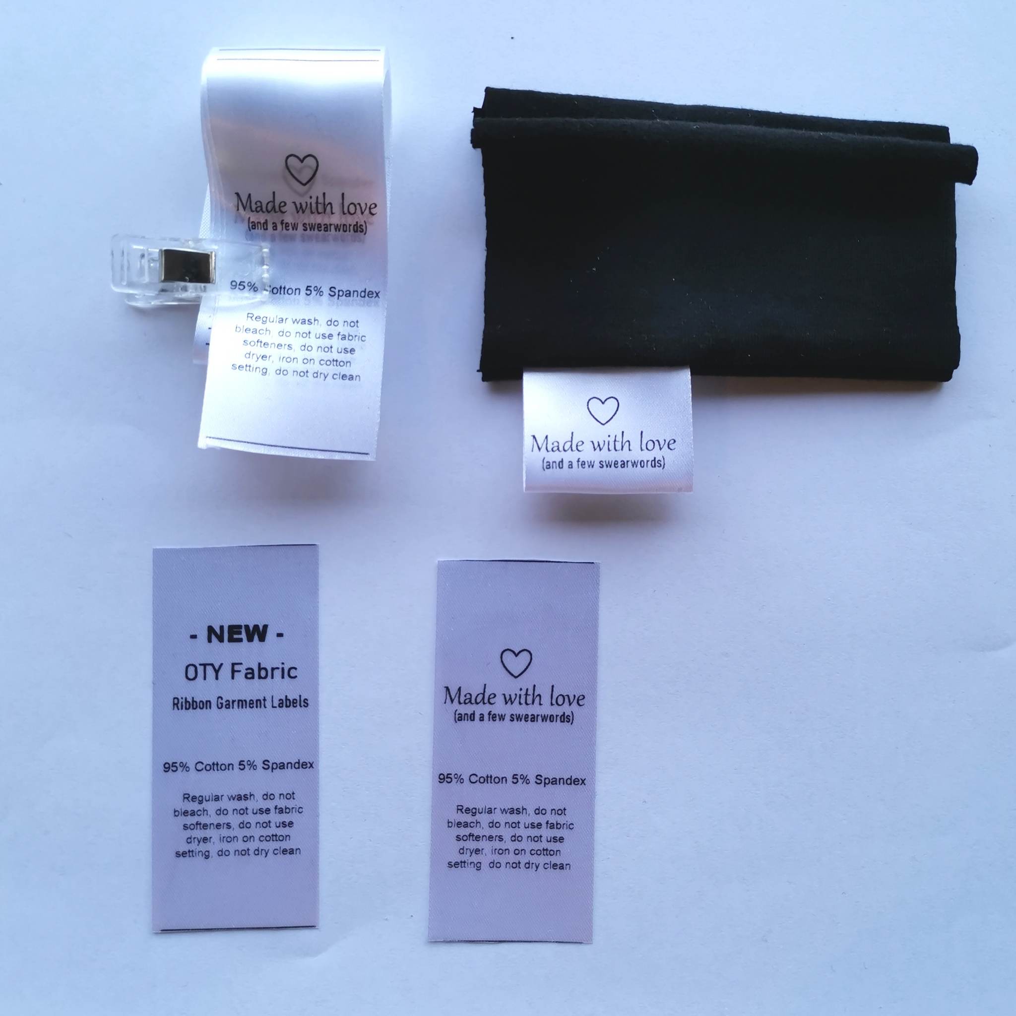 Customised ribbon labels - OTY | CUSTOM PRINTED FABRIC, SOLIDS AND NOTIONS